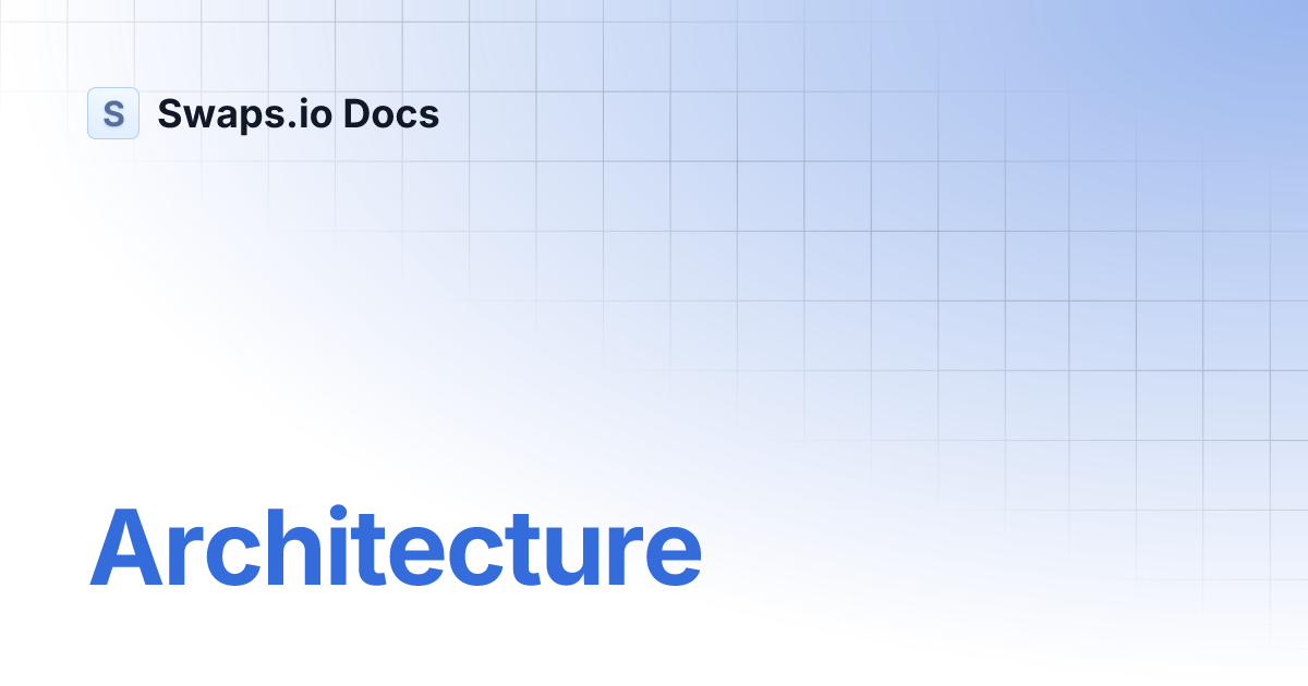 Architecture | Swaps.io Docs